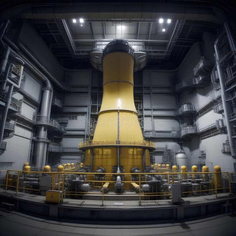 Steel Nuclear Reactor, AI-generatet Stock Illustration - Illustration ...