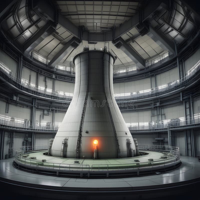 Steel Nuclear Reactor, AI-generatet Stock Illustration - Illustration ...