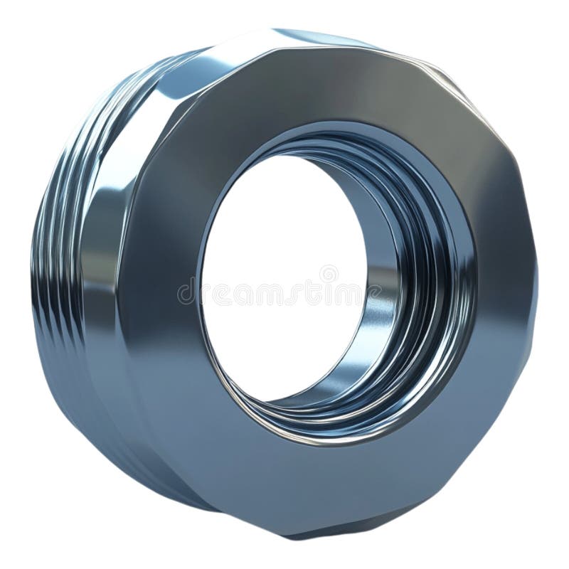 A Steel Nut Isolated Against a Transparent Background Ideal for ...