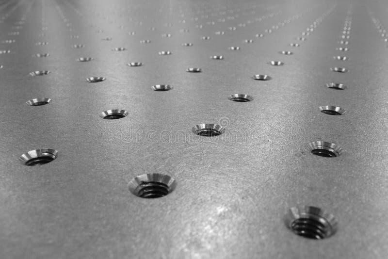 Steel Optical Table Background Stock Image - Image of optical, industry ...