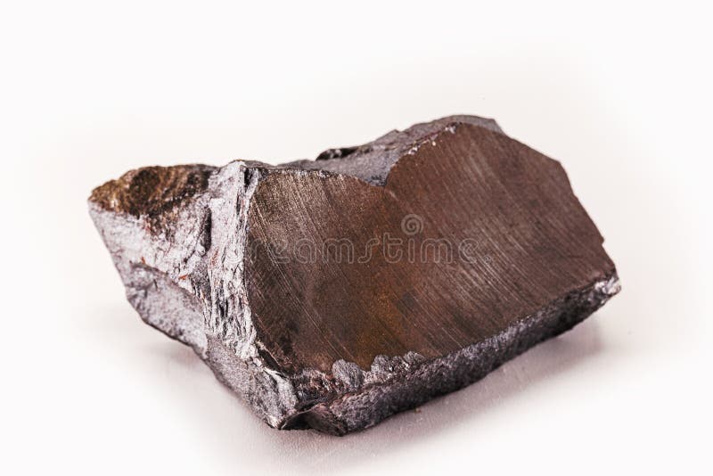 Steel Ore, Produced from Iron Ore, Isolated White Background Stock ...