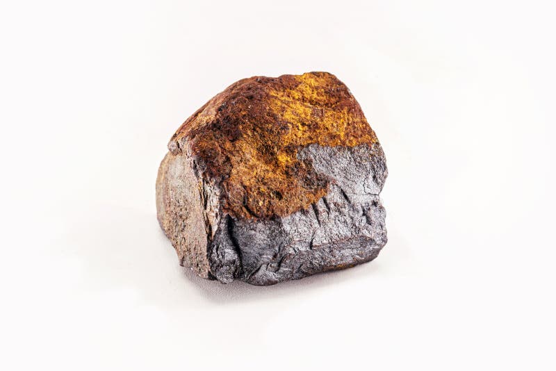 Steel Ore, Produced from Iron Ore, Isolated White Background Stock ...