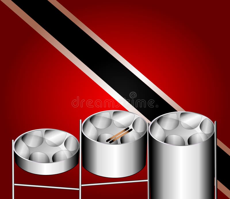 Steel Pan Drums stock vector. Illustration of flag, music - 21293820