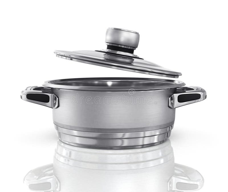Steel pan with open cap stock illustration. Illustration of cuisine ...