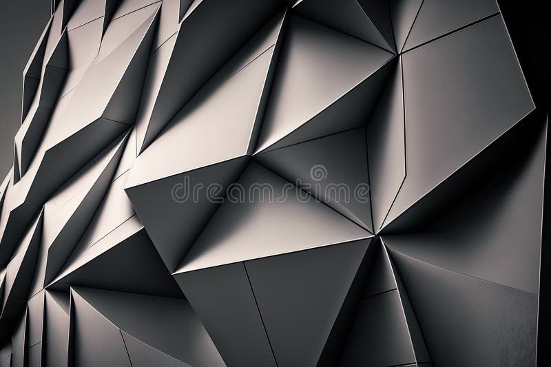 Steel Panels or Sheets. Abstract Modern Architecture. Illustration AI ...