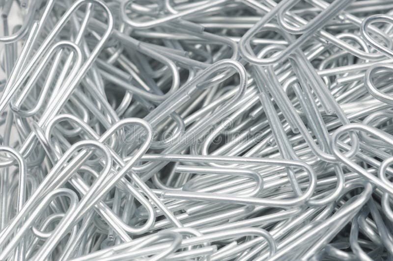 Steel Paperclips stock photo. Image of clip, heap, metal - 29661690