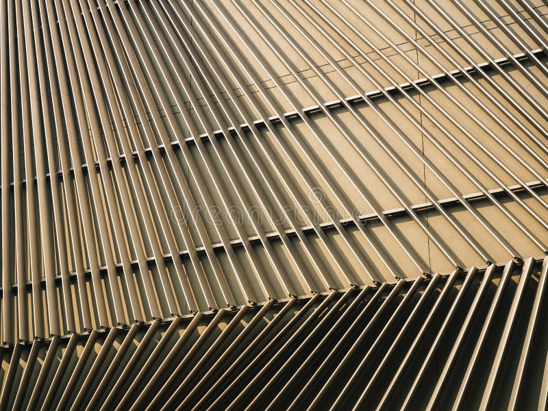Steel Pattern Details Modern Building Facade Design Stock Photo - Image ...