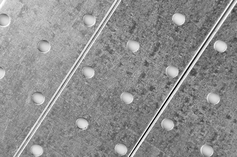 Perforated Textured Stainless Steel Background Stock Photo - Image of ...