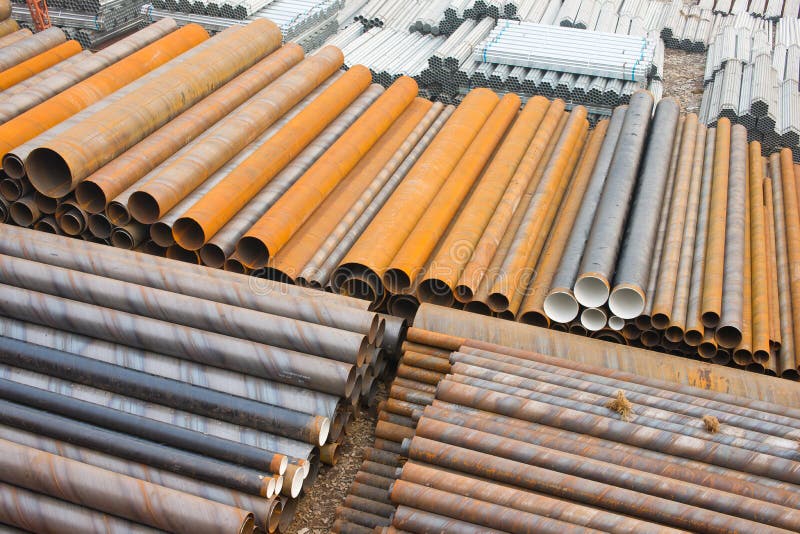 Steel pipe stock image. Image of freight, warehouse, trade - 22765025