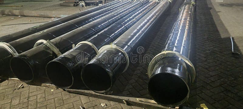 Steel Pipe for Gass Installation Stock Image - Image of industry, gass ...