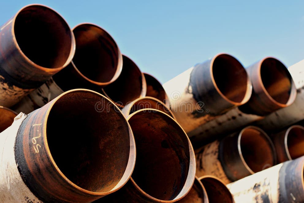 Steel pipes stock image. Image of corroded, rusting, rust - 157037