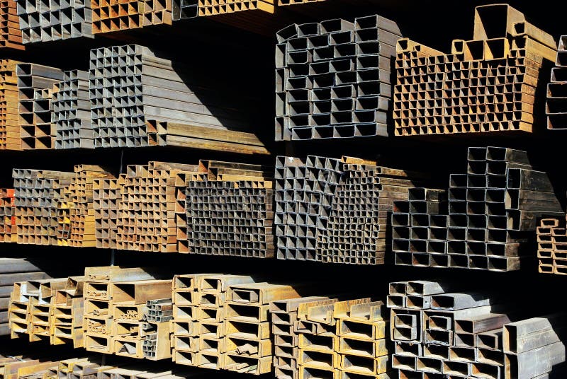 Steel Beams stock image. Image of metal, industry, material - 17824243