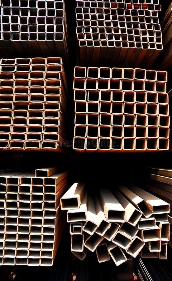 Interlocking steel beams stock image. Image of metal - 10673069