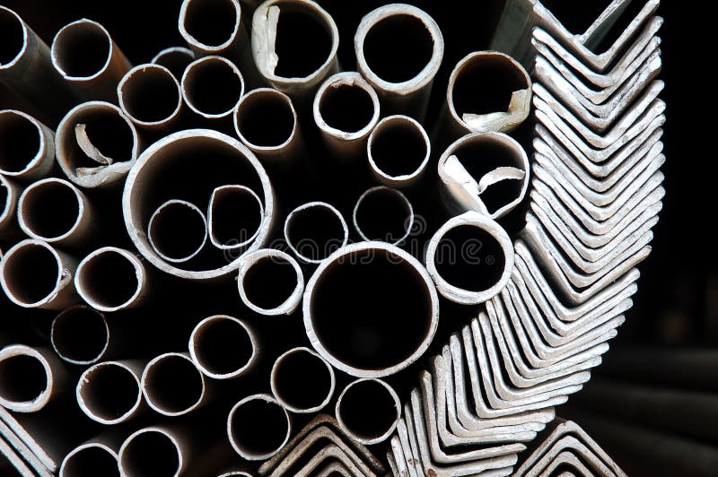 Vertical Steel Pipe Abstract Stock Photo - Image of industrial, close ...