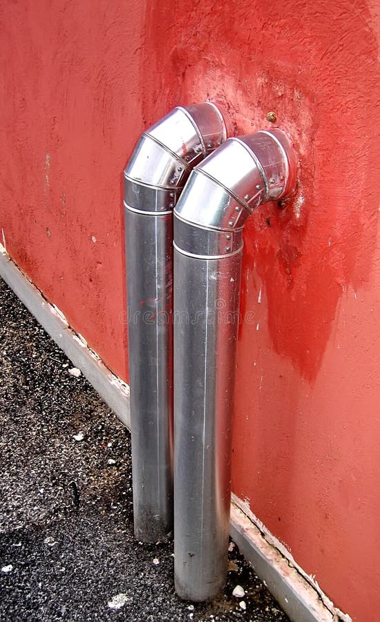 Steel pipes stock image. Image of conditioning, intersection - 8317345