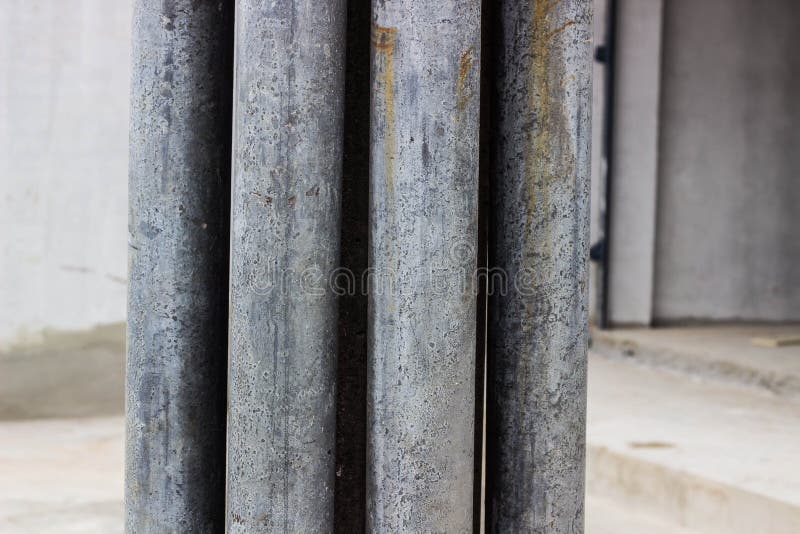 Steel pipes stock image. Image of industry, metal, parallel - 73003515