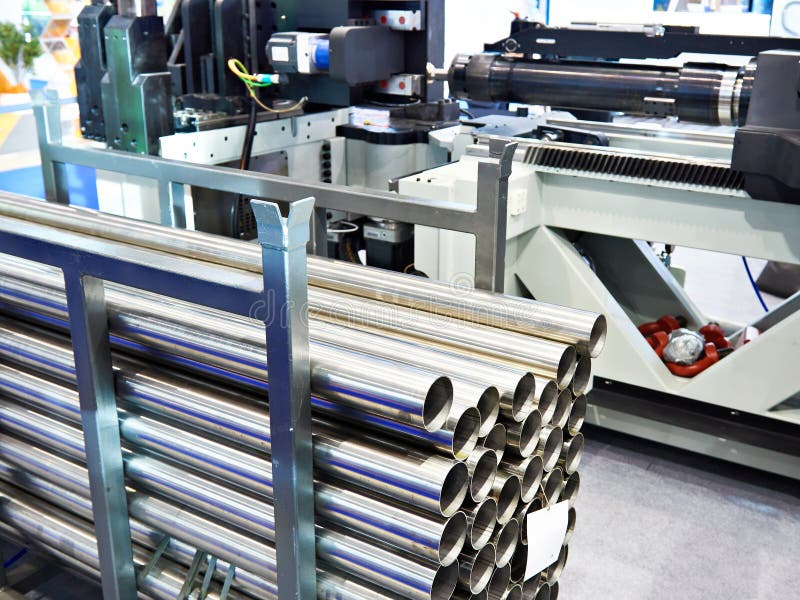 Pipe bending forming stock photo. Image of futuristic - 14873474