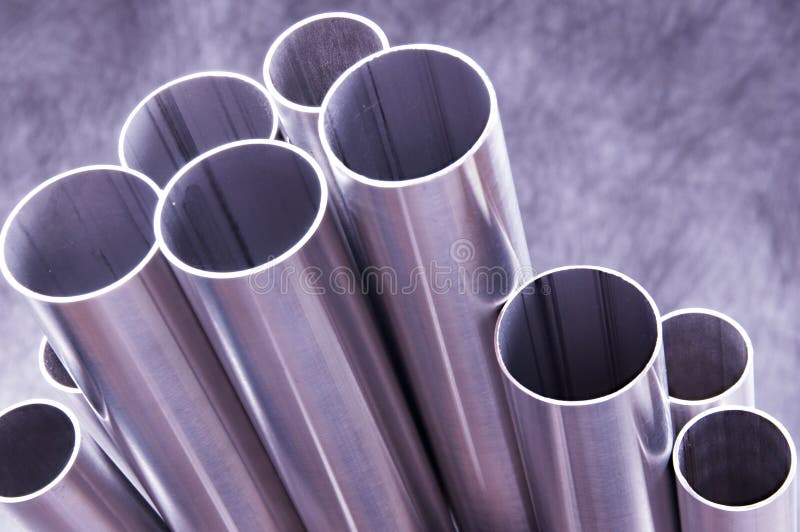 Steel pipes stock photo. Image of pipeline, stainless - 84719588