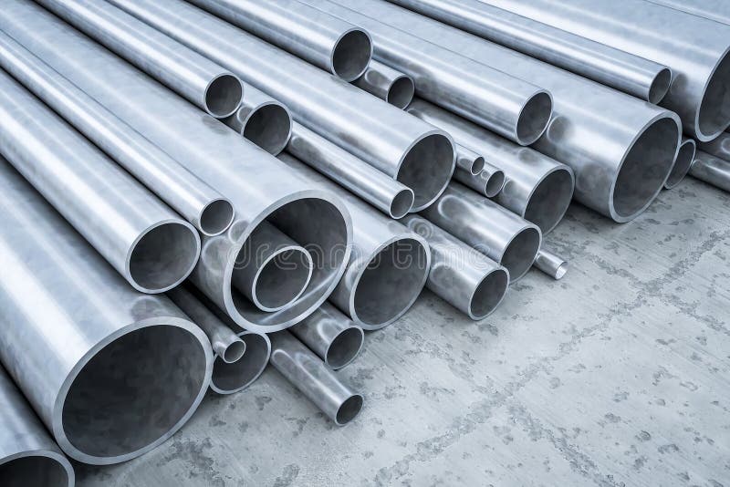 Steel Pipes Industrial stock image. Image of iron, sewage - 10528647