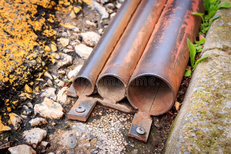 Steel pipes stock photo. Image of rust, component, staining - 72443552