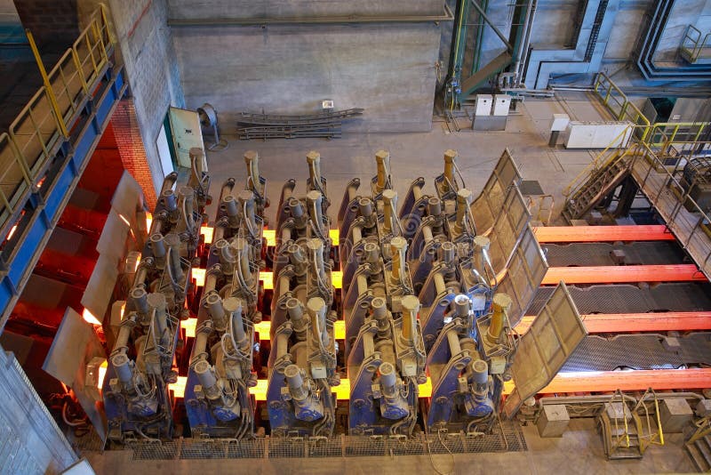 Steelmaking stock photo. Image of glowing, industrial - 78537620