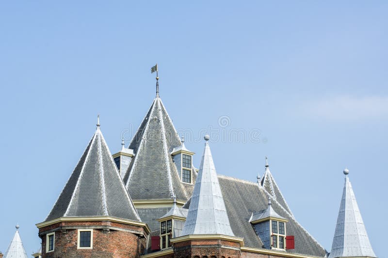 Steel pointed roofs stock photo. Image of historical - 90784838