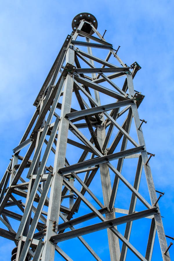 Steel poles stock image. Image of iron, power, steel - 59301551