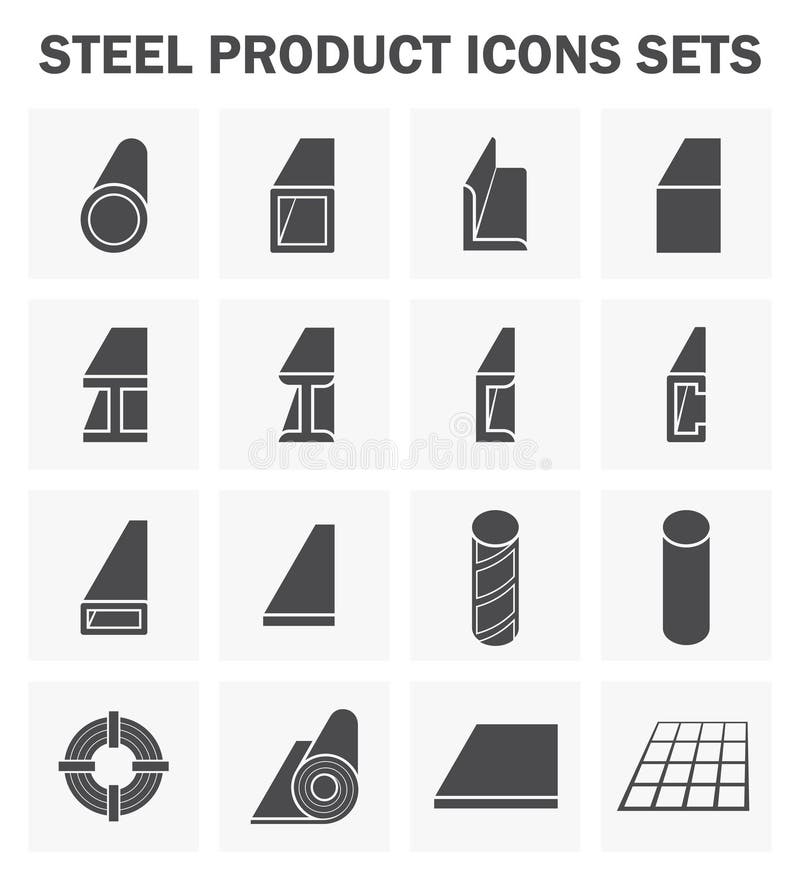 Steel product icon stock vector. Illustration of icon - 62924873