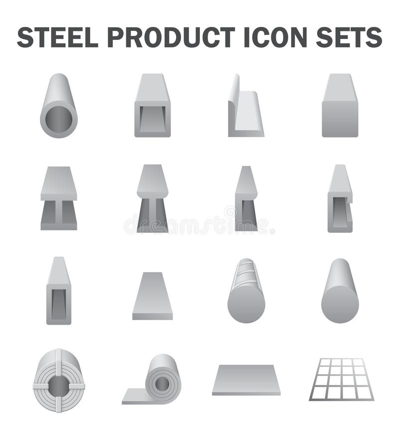 Steel product icon stock vector. Illustration of icon - 62924873