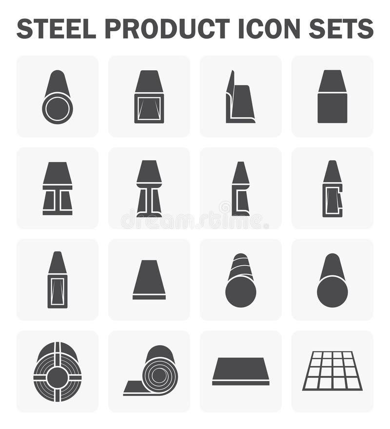 Steel product icon stock vector. Illustration of melting - 65809627