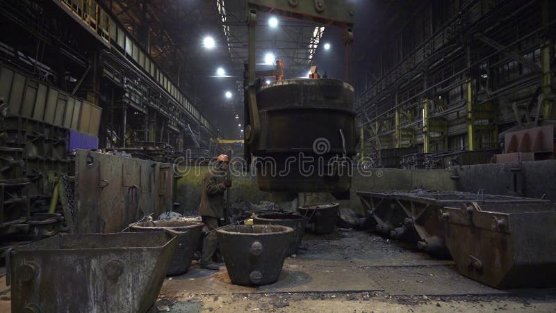 Steel Production in an Industrial Foundry Involves Complex Stages and ...
