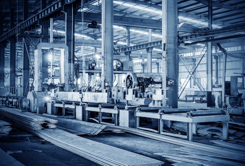 Steel Production Line stock image. Image of equipment - 67730443