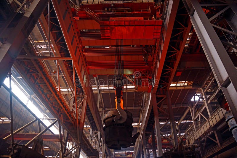 Steel production workshop stock image. Image of factory - 35316287