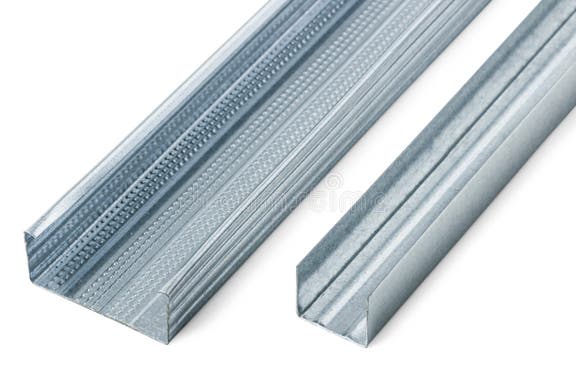 Steel Profiles for Plasterboard Work Stock Photo - Image of reinforcing ...