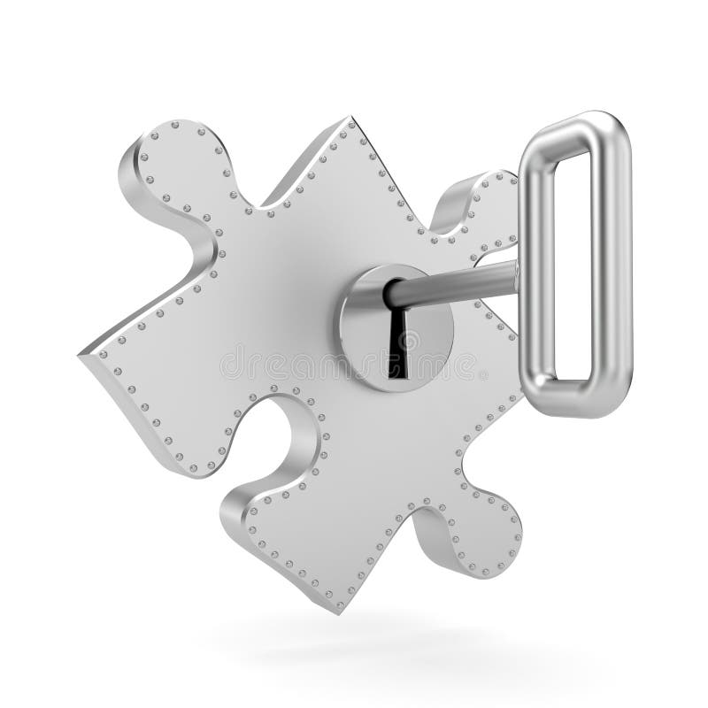 Puzzle key stock illustration. Illustration of open, success - 15047103