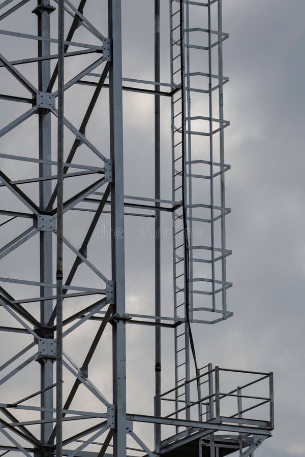 Steel pylon close up stock photo. Image of outdoor, communication ...
