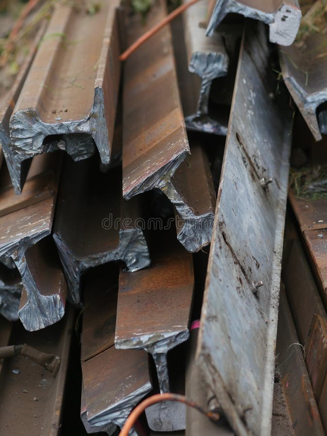 Steel rails stock photo. Image of unnecessary, package - 47854488
