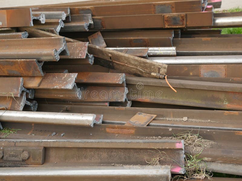 Steel rails stock image. Image of store, infrastructure - 47854523