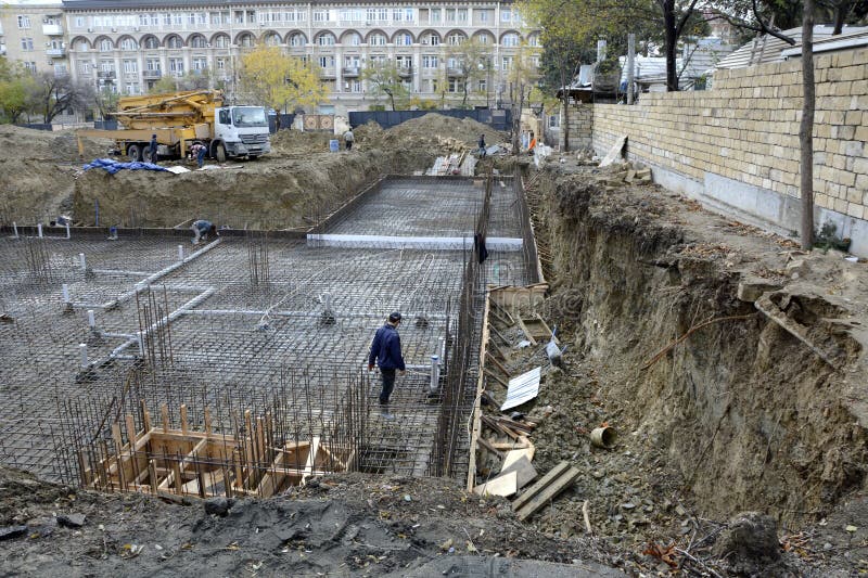 Steel Rebars for Reinforced Concrete. Geometric Alignment of Rebars on ...