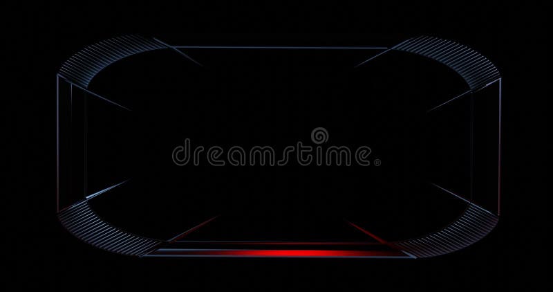 Steel Rectangular Frame with Spiked Template Stock Video - Video of ...