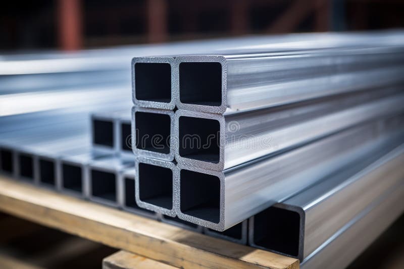 Steel Rectangular Hollow Sections (RHS). Generative AI Stock ...