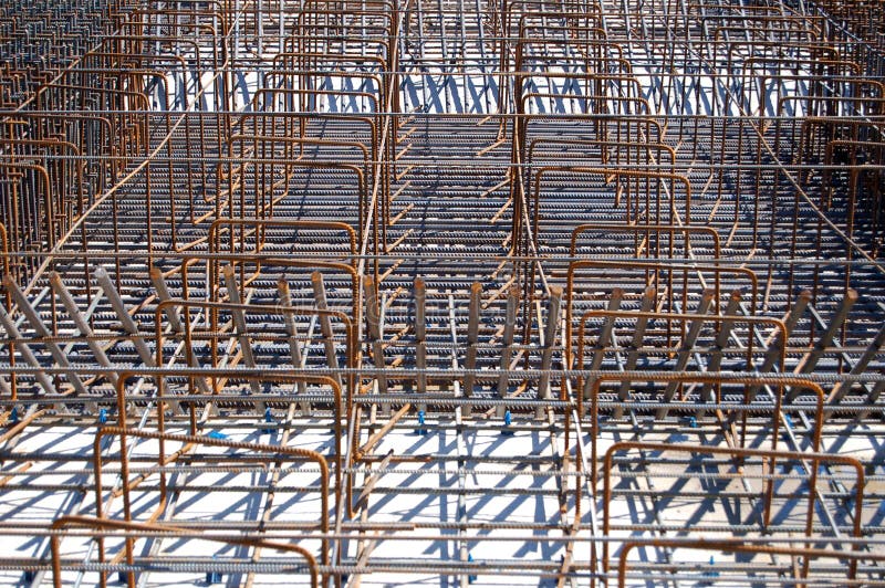 Steel reinforced rods stock photo. Image of rods, civil - 52619946