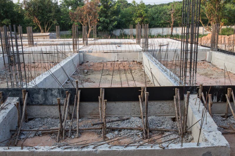 Steel reinforcement bar stock photo. Image of iron, steel - 61390532