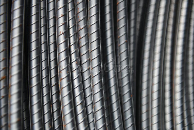 Steel Reinforcement Bars Used in Construction Stock Photo - Image of ...