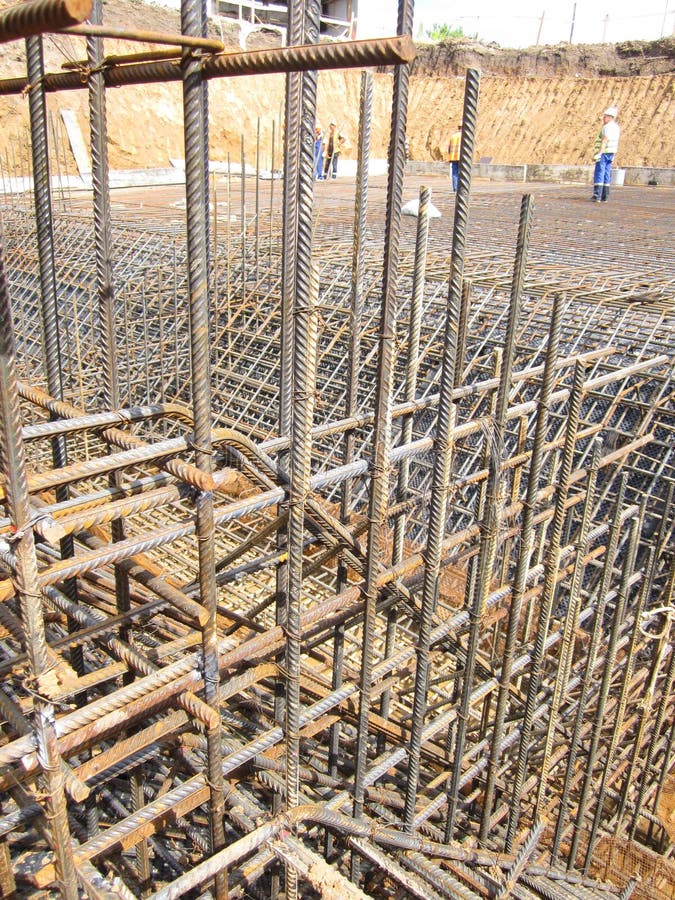 Frame of Steel Structure Construction Stock Photo - Image of ...