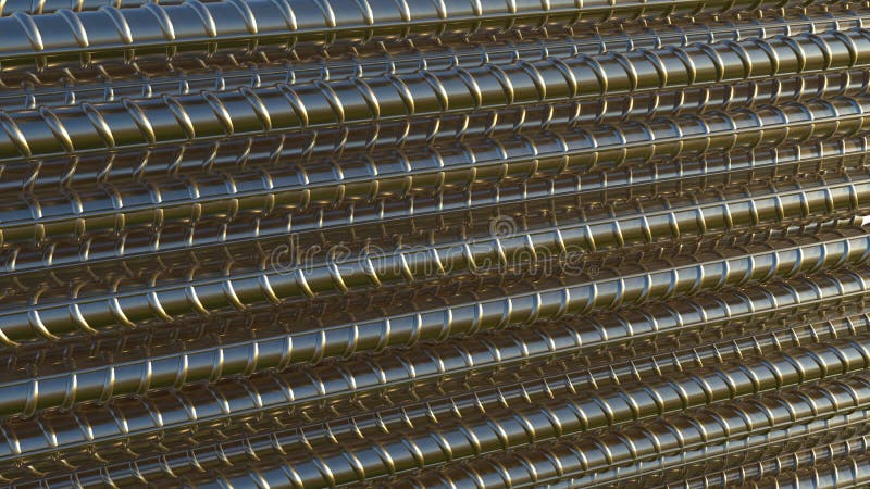 Steel Reinforcing Steel Background - Isolated Conceptual Industrial 3D ...