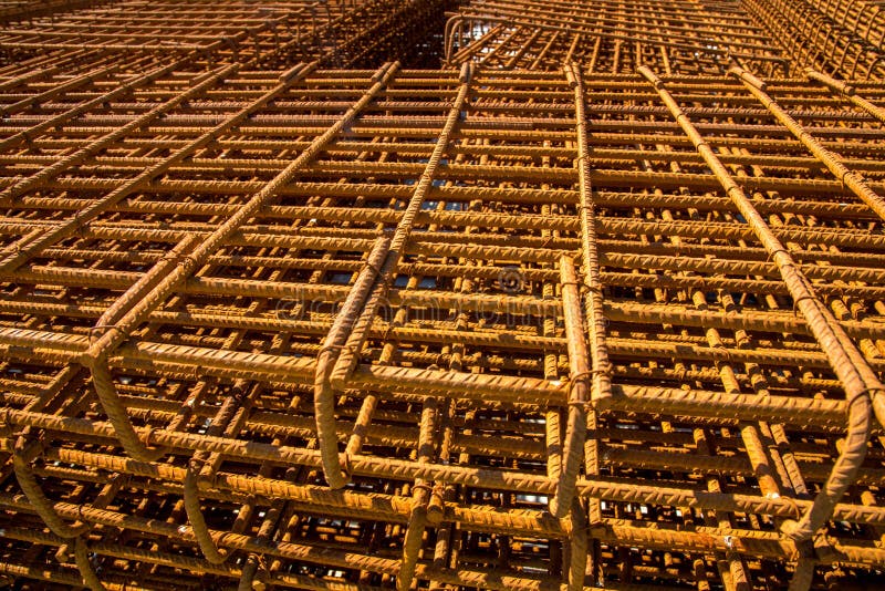 Steel reinforcing bars stock image. Image of reinforced - 90191567