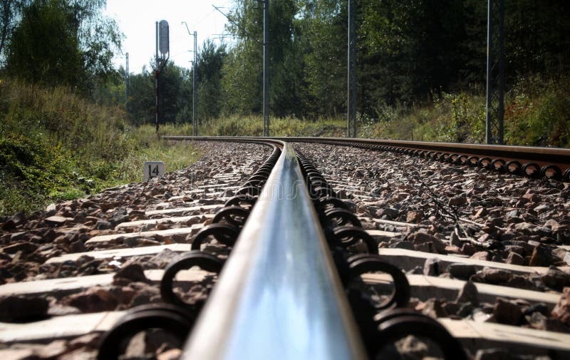 Steel road stock photo. Image of rail, steel, track - 102428188