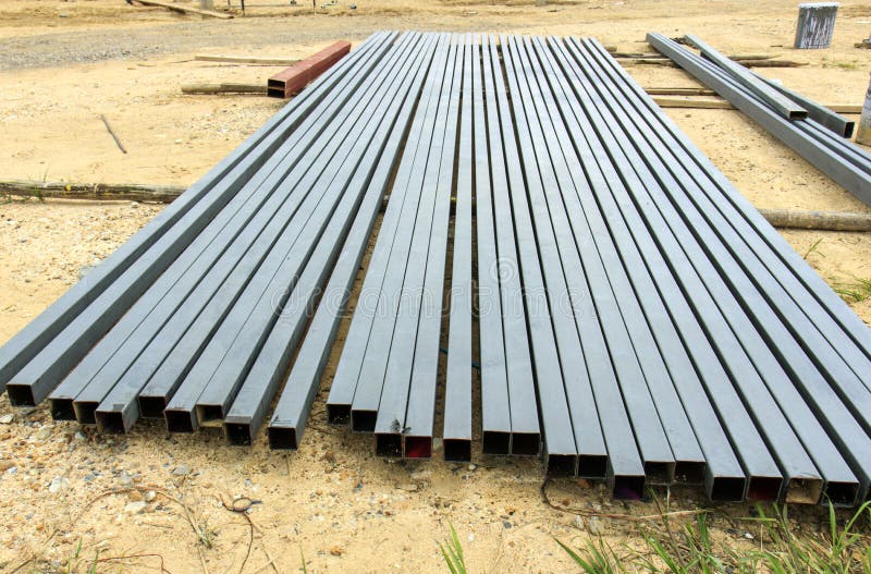 Steel Rod for Construction Job Stock Photo - Image of bundle, lines ...