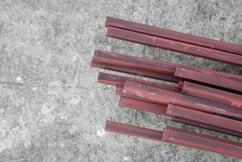 Steel Rod Bar for Building Construction Stock Image - Image of steel ...